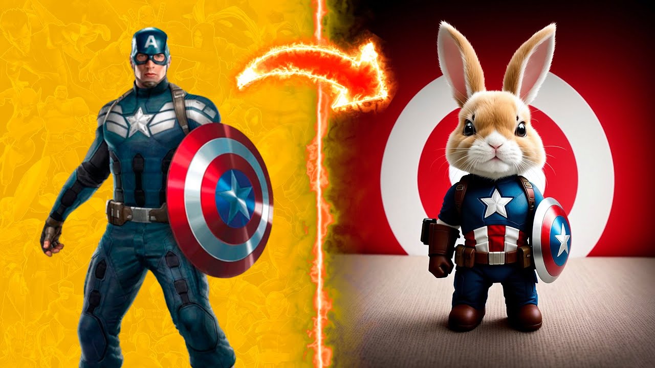 🐇 AVENGERS BUT RABBITS 🐰 ALL CHARACTERS 🐰 MARVEL & DC - YouTube