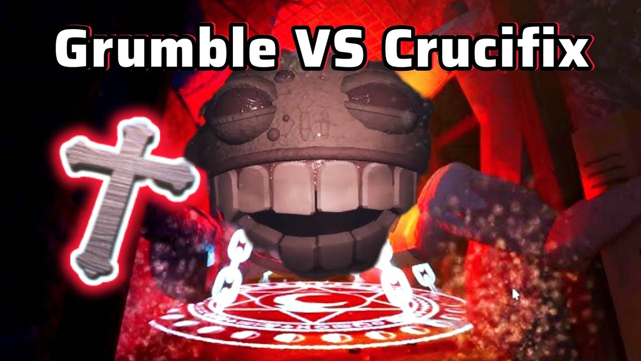 DOORS 👁️ [The Mines] GRUMBLE VS CRUCIFIX #doors #roblox - YouTube