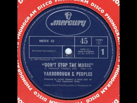 Yarbrough & Peoples - Don't Stop The Music - YouTube
