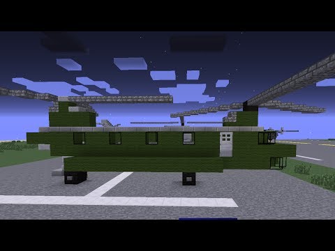 Minecraft Tutorial: Chinook Helicopter! - YouTube