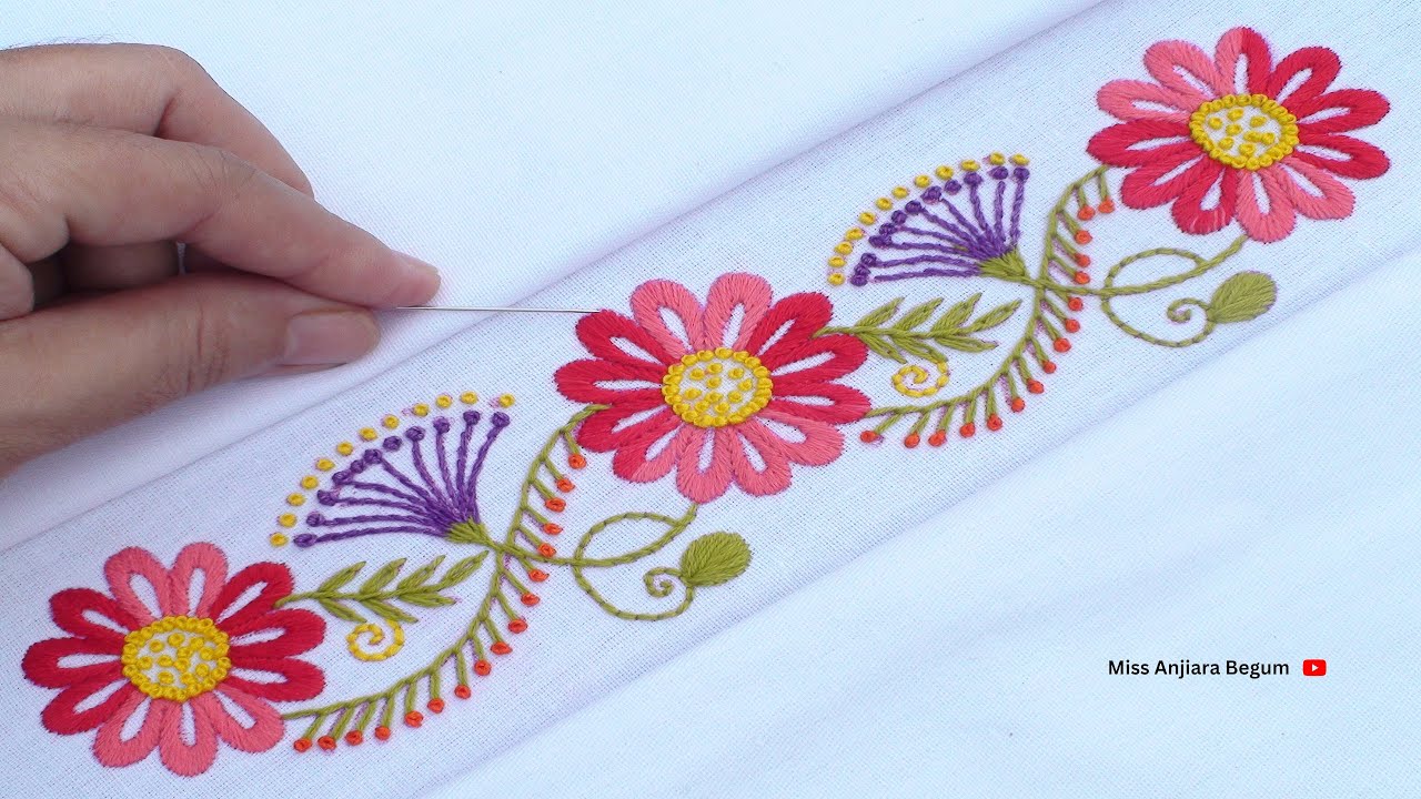 "Border Embroidery for Beginners: Learn How to Create Beautiful Designs ...