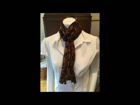 How To Drape A Scarf - YouTube