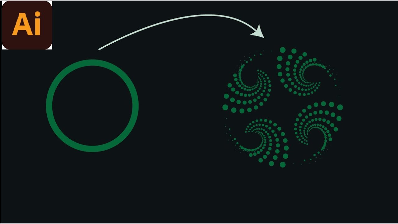 How to make Spiral Dotted Geometric | Adobe Photoshop | Graphic design ...