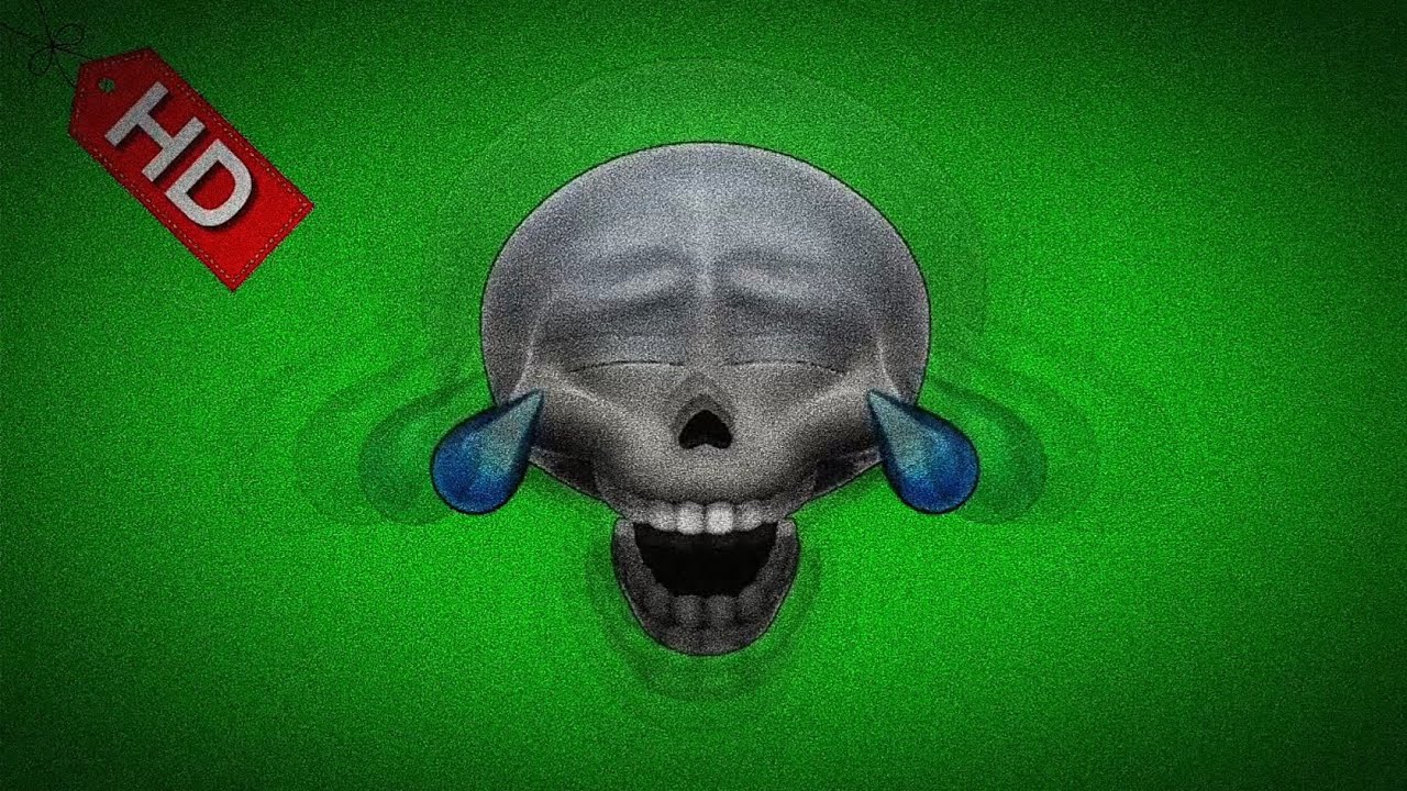 Laughing skull face green screen edit | Green screen template - YouTube