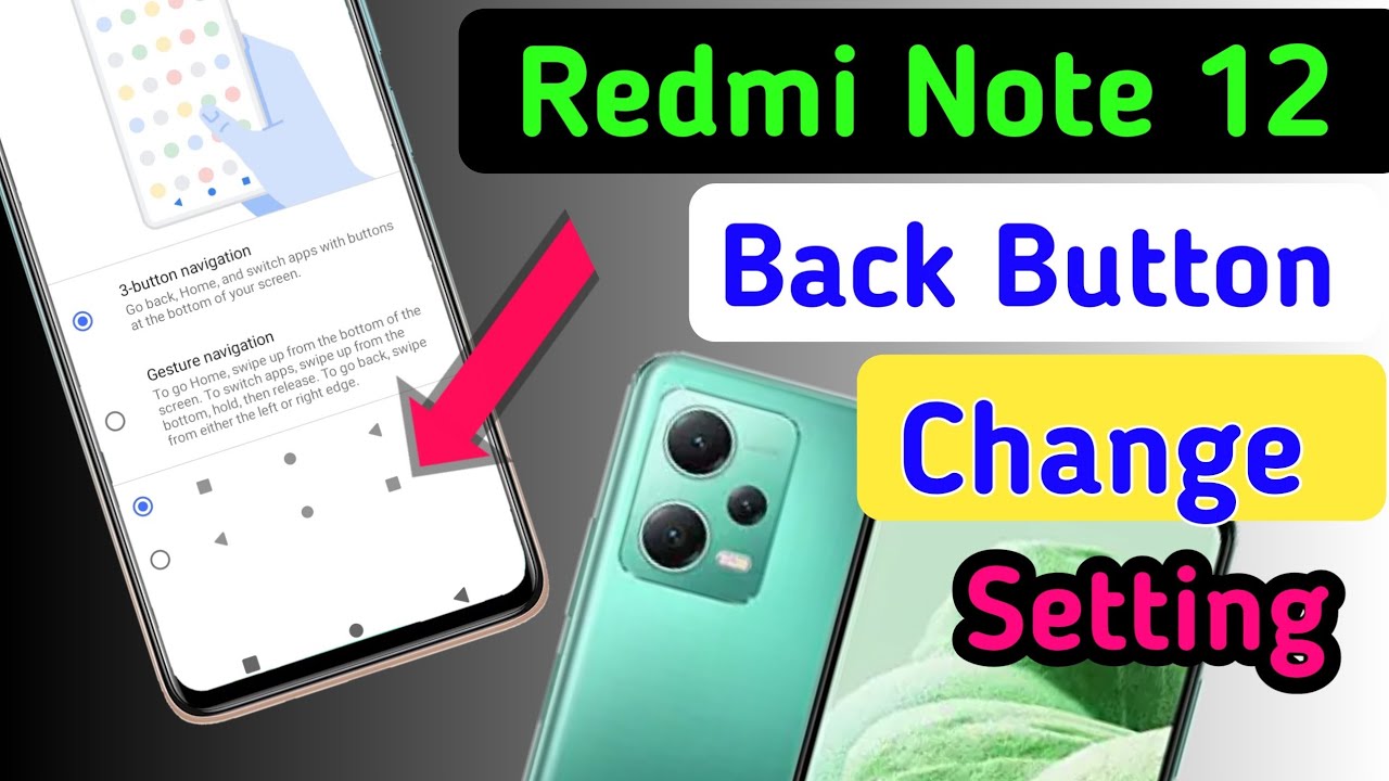 redmi note 12 back button change setting/redmi note 12 back button change/navigation gesture ...