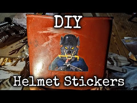DIY Welding Helmet Stickers! - YouTube