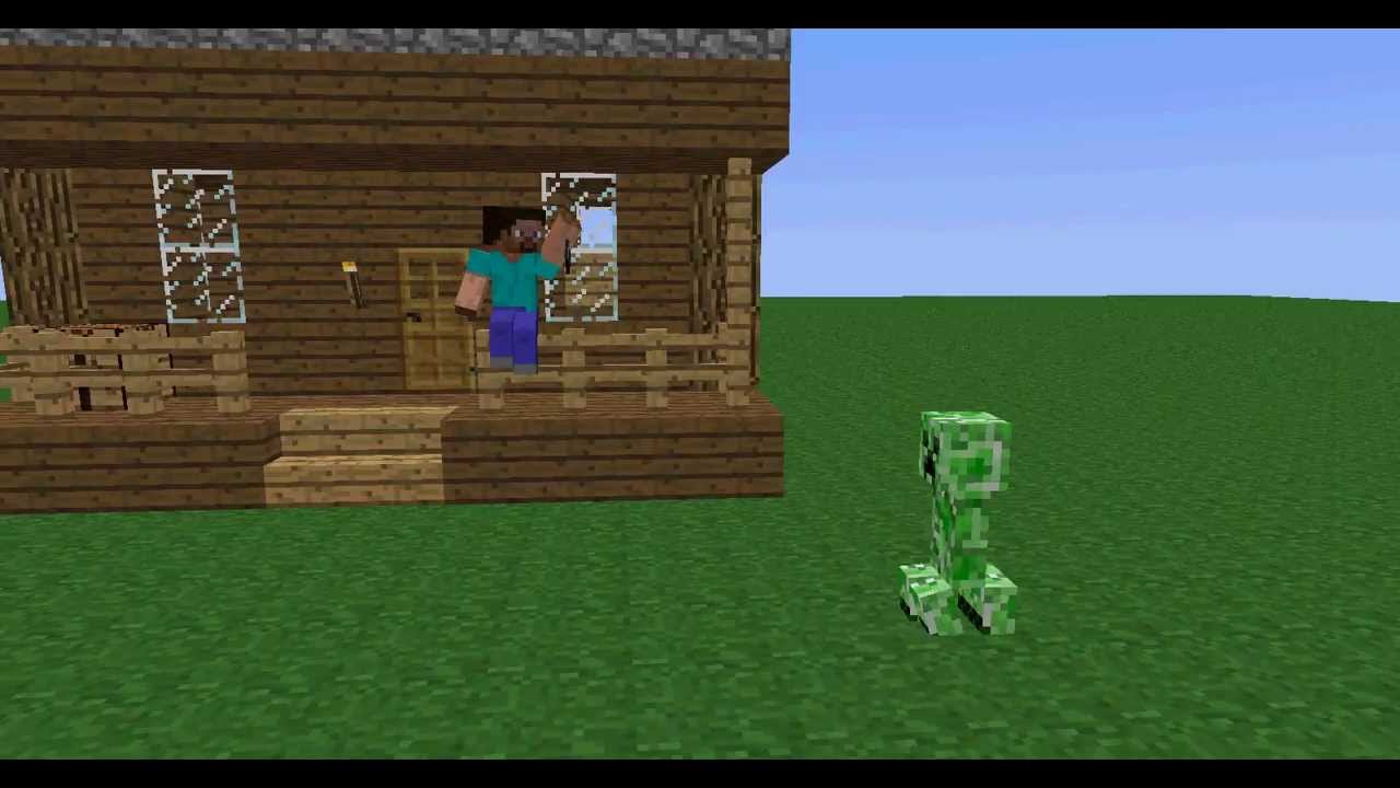 Minecraft Aanmation:steve kills creeper - YouTube