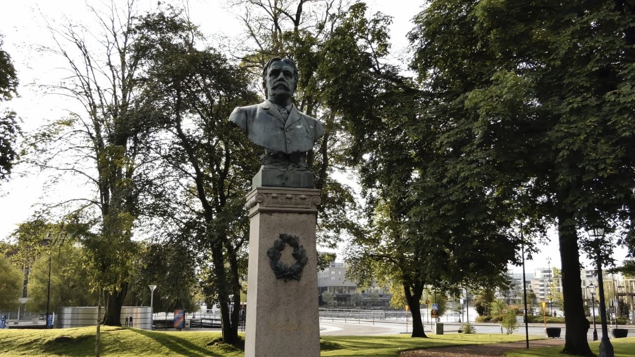 Historiska Jönköping - Byst Viktor Rydberg (Rådhusparken) - YouTube