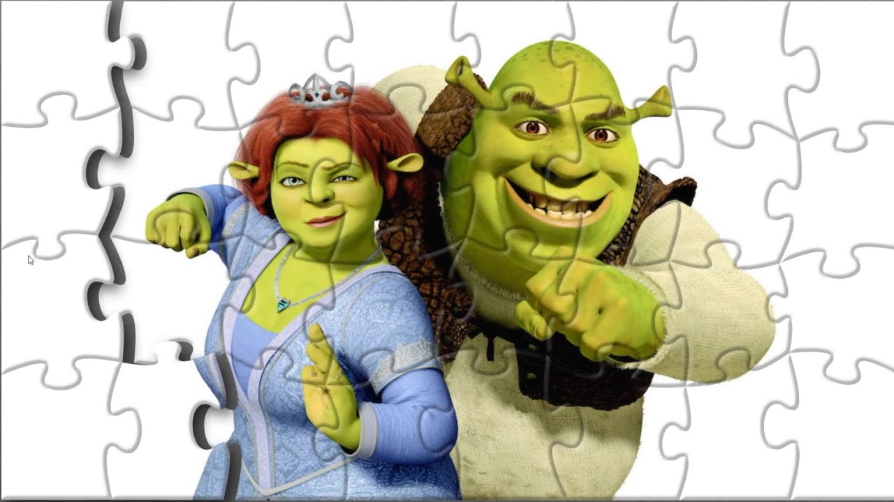 Shrek and Fiona puzzle #shrek #fiona #puzzleforkids - YouTube