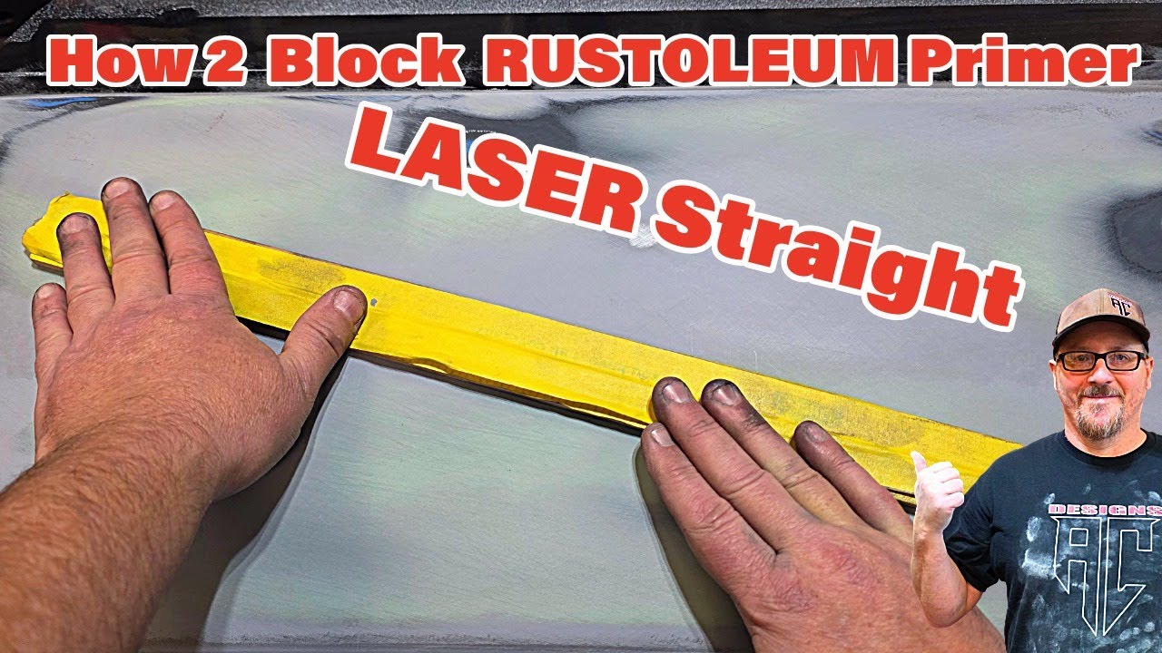 How to Block (Rustoleum TURBO) Automotive Primer (Laser Straight) - YouTube