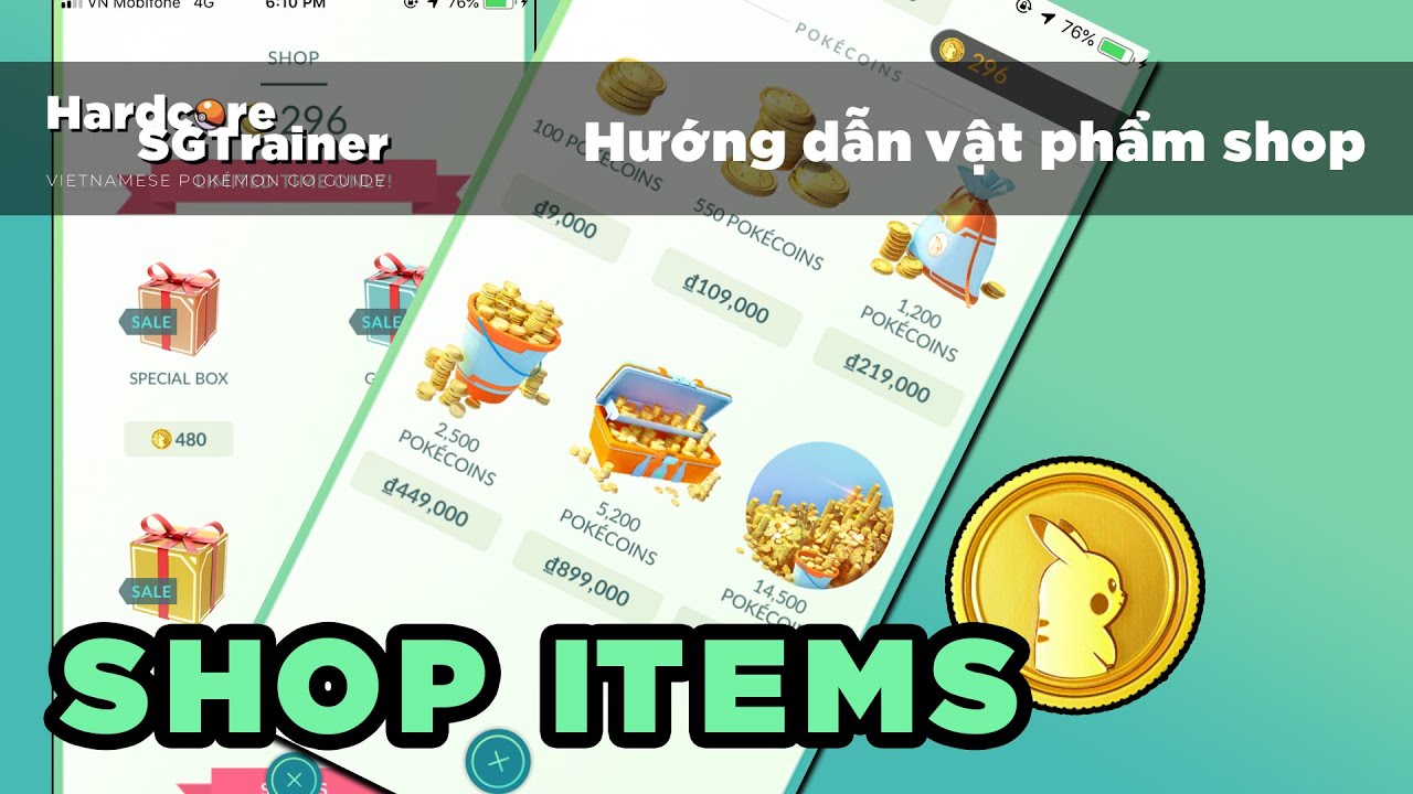 HƯỚNG DẪN VẬT PHẨM SHOP | SHOP ITEMS GUIDELINE | POKÉMON GO VIỆT NAM ...