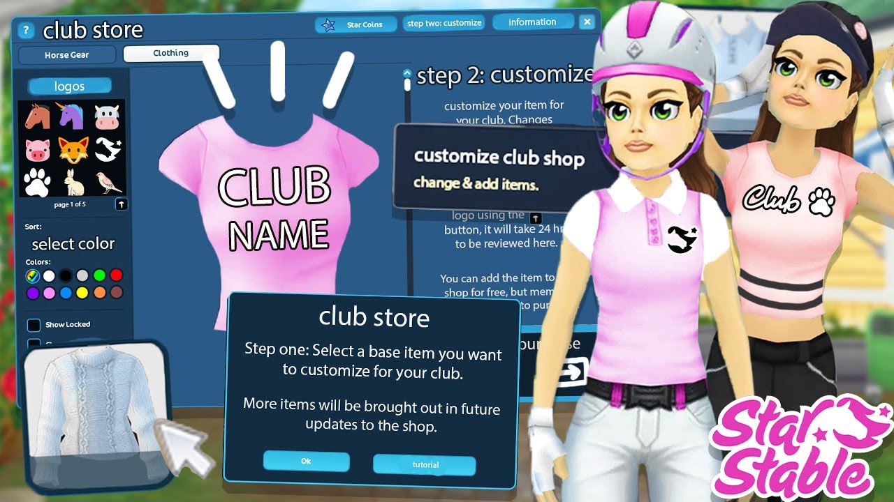 MAKE CUSTOM CLUB OUTFITS & TACK! 🥰 Star Stable Online - YouTube