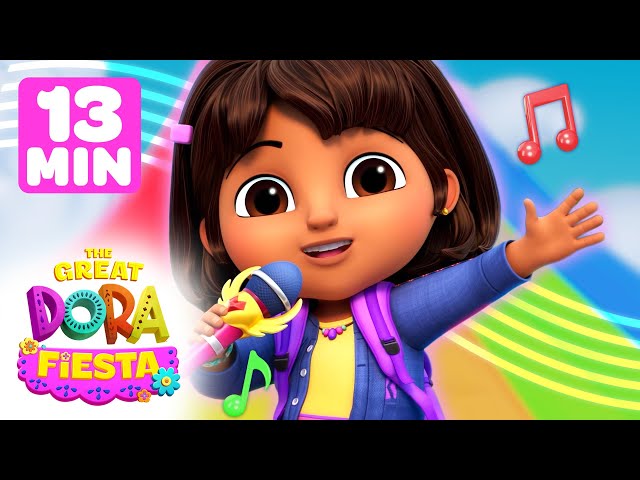 Sing Along to the Dora New Music Videos Marathon! 🎤 | Dora & Friends ...