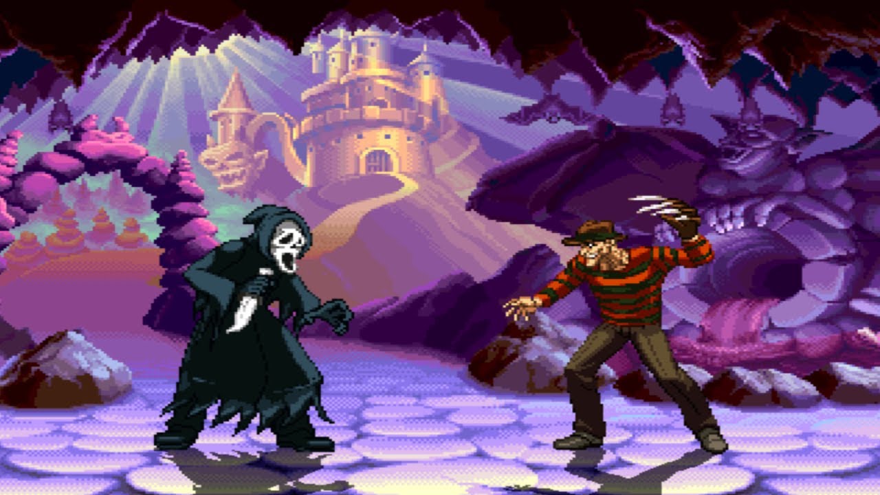 Ghostface vs Freddy Krueger HORROR VILLAINS FIGHT😈 Mugen Epic Battle ...