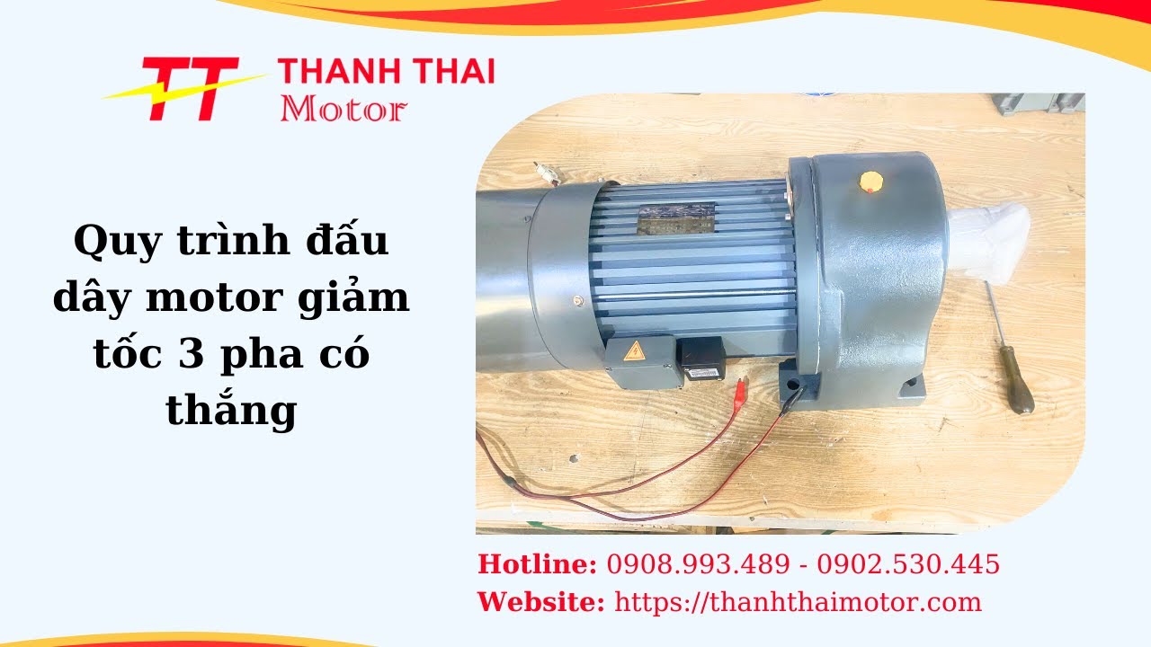 Cách đấu dây cho motor giảm tốc 3 pha có thắng từ - Thành Thái Motor ...