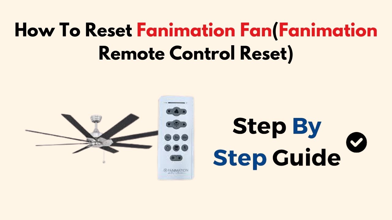 How To Reset Fanimation Fan(Fanimation Remote Control Reset) - YouTube