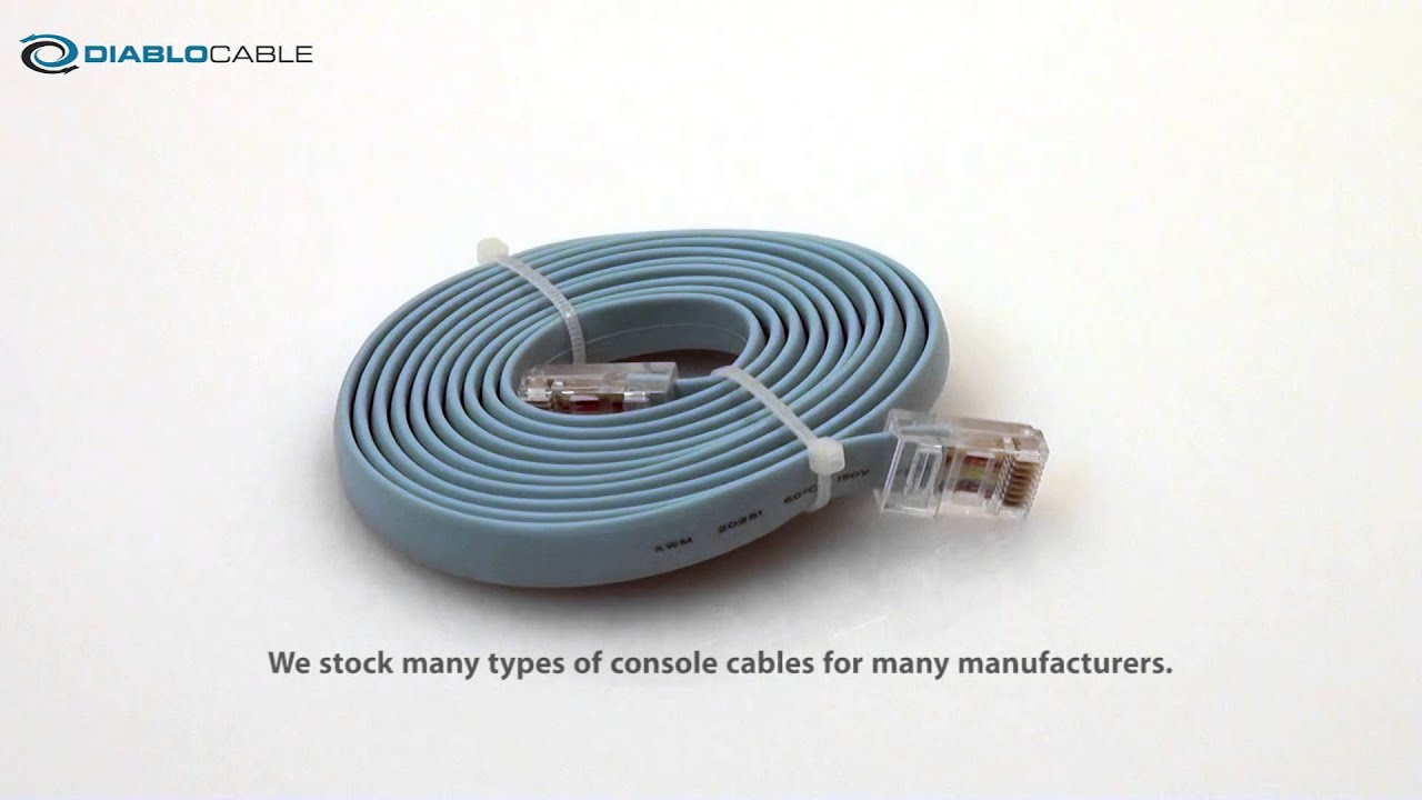 Rollover console cable for Cisco and other console servers 72-1259-01 ...
