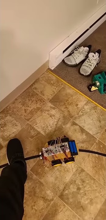 Atmega328p Line Tracking Car With Ultrasonic Sensor Going Around Youtube