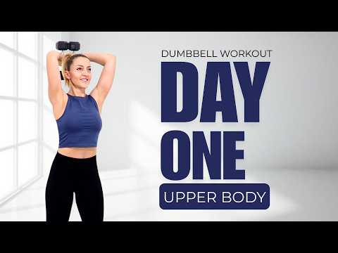 🔥4 Min Standing Dumbbell Workout - Upper Body Strength🔥6 Day Standing Strength Challenge - Day 1🔥