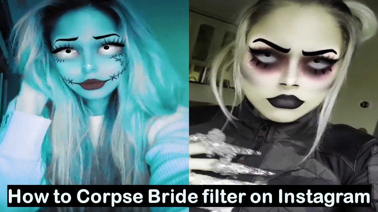 How to Corpse Bride filter on Instagram - YouTube