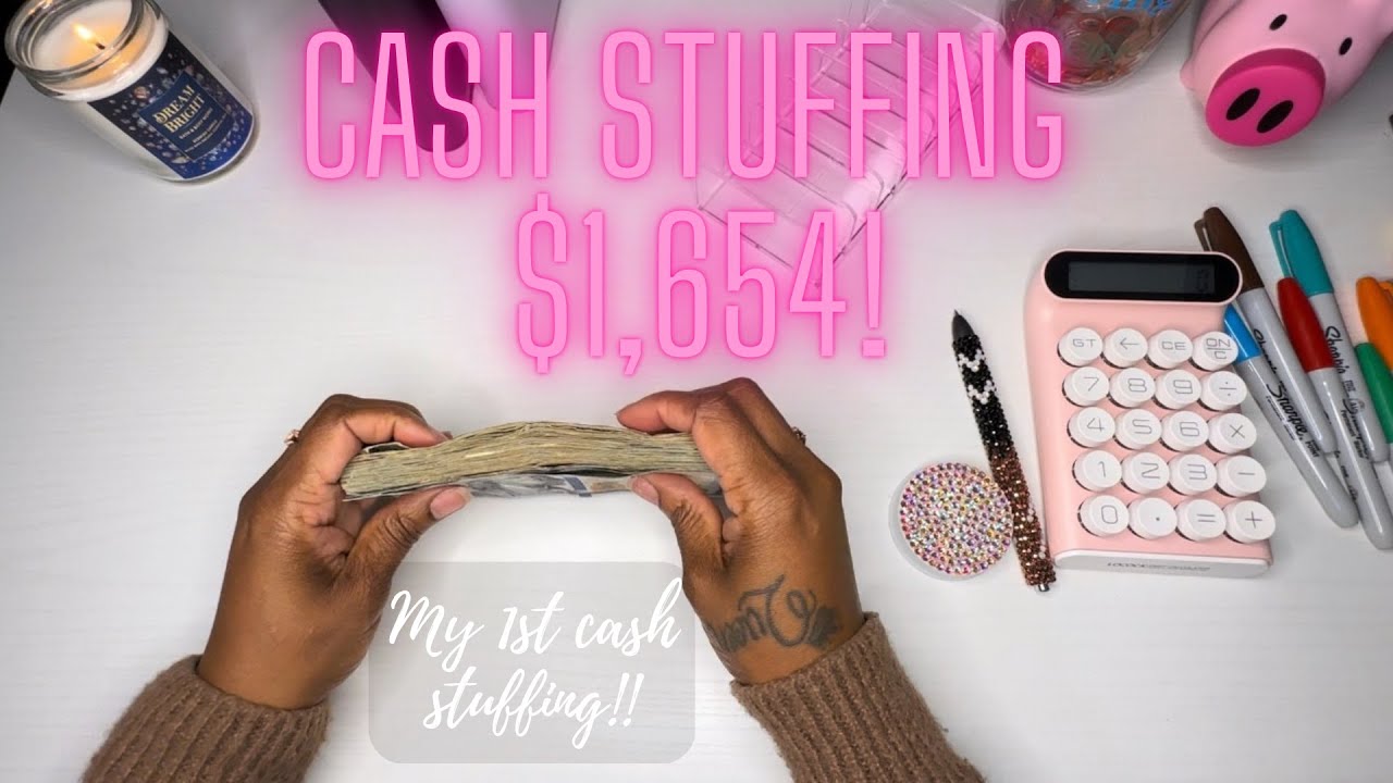 JAN 2023 | MY FIRST CASH STUFFING EVER! | PAYCHECK #1 | $1,654 # ...