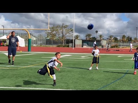 Rico Champ Robertson Jr 5 year old Flag Football Highlights Spring 2019 ...