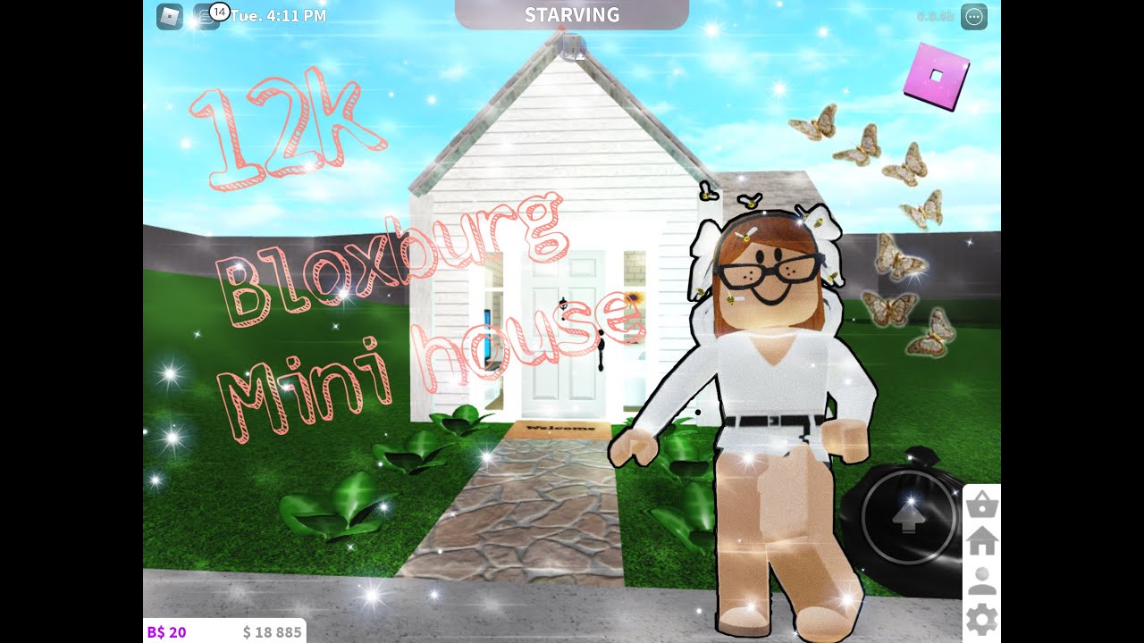 12K mini house build Roblox bloxburg - YouTube