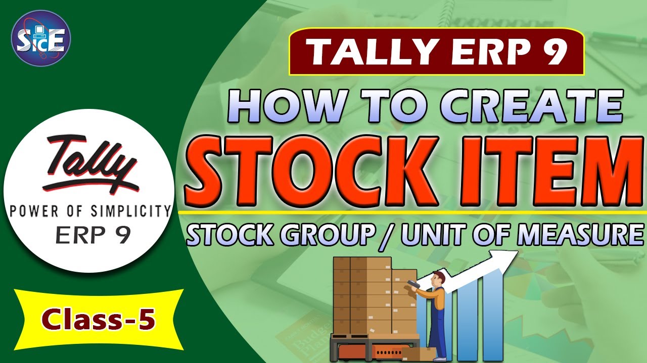 Stock Item Stock Group Unit of Measure in Tally ERP 9 Tutorial in odia ...