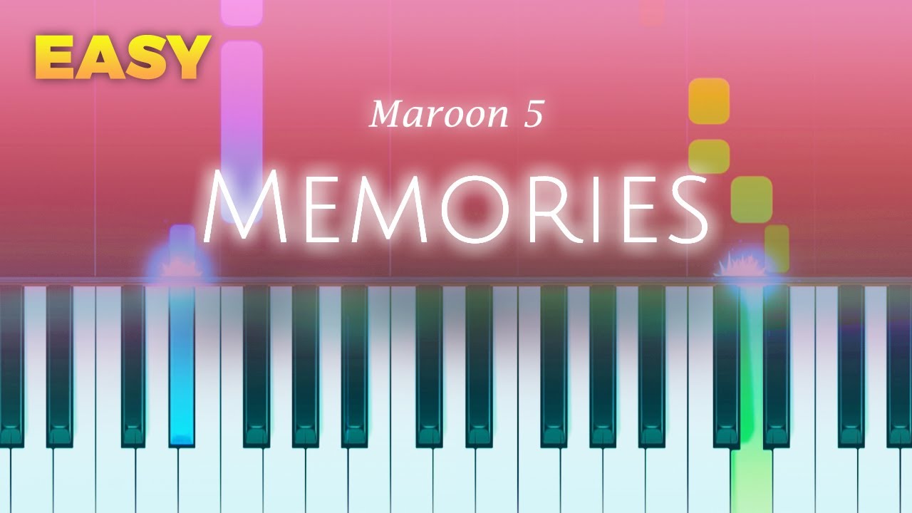 Maroon 5 - Memories - EASY Piano TUTORIAL by Piano Fun Play - YouTube