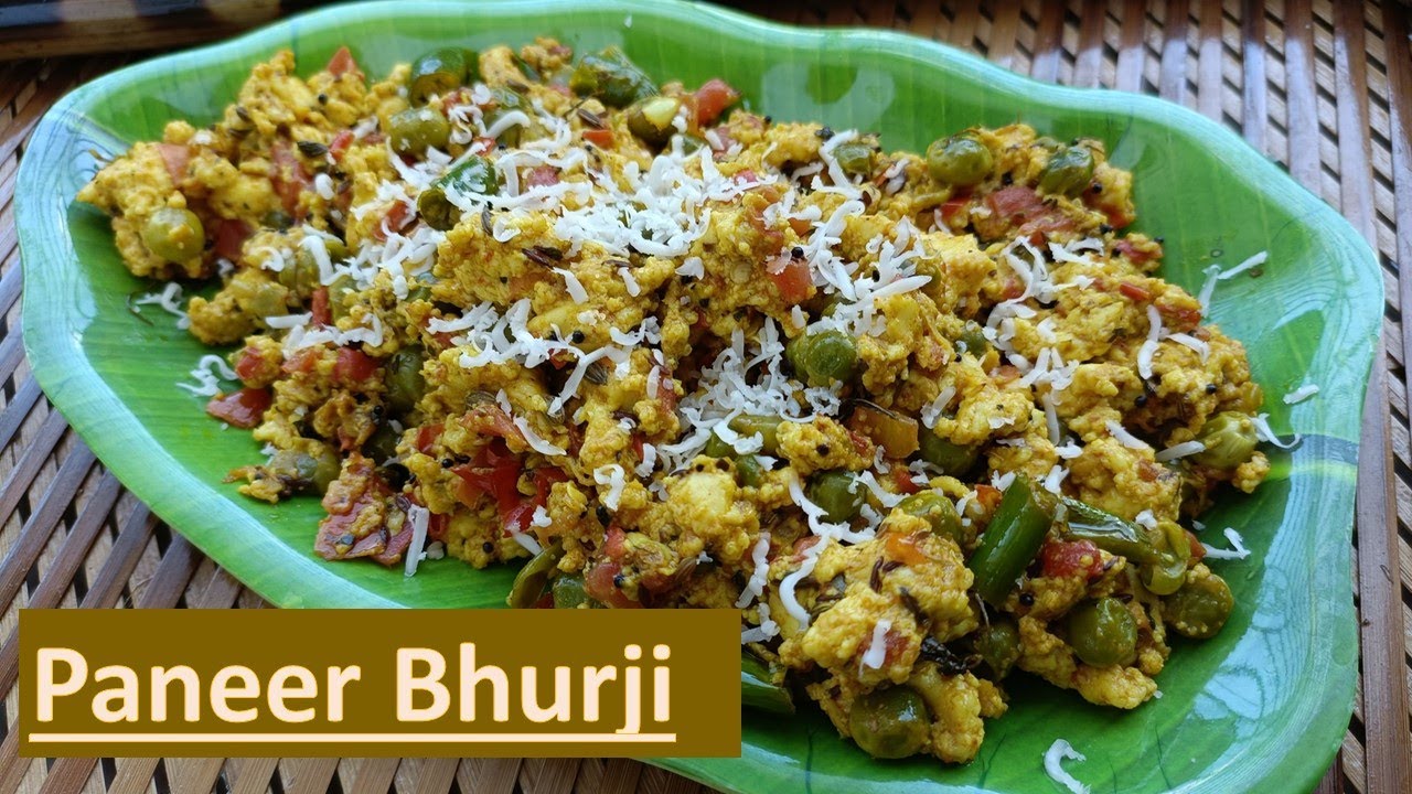 Matar Paneer Bhurji | High Protein vegetarian Recipe | Mutter Paneer ...