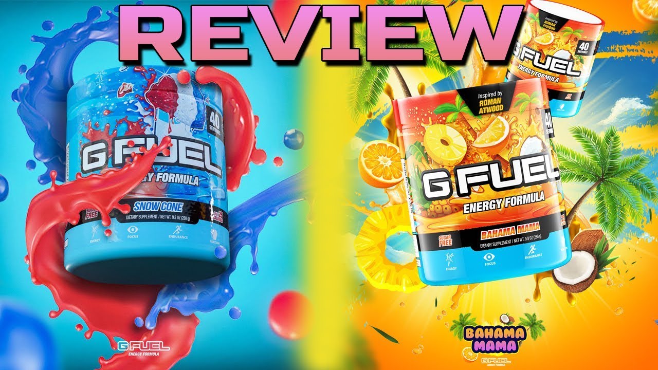 SNOW CONE & BAHAMA MAMA GFUEL UNBOXING/REVIEW! - YouTube