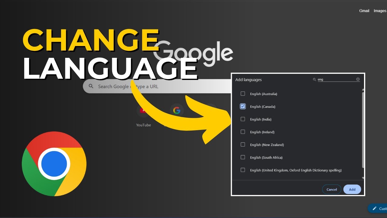 How to Change Language on Google Chrome - YouTube