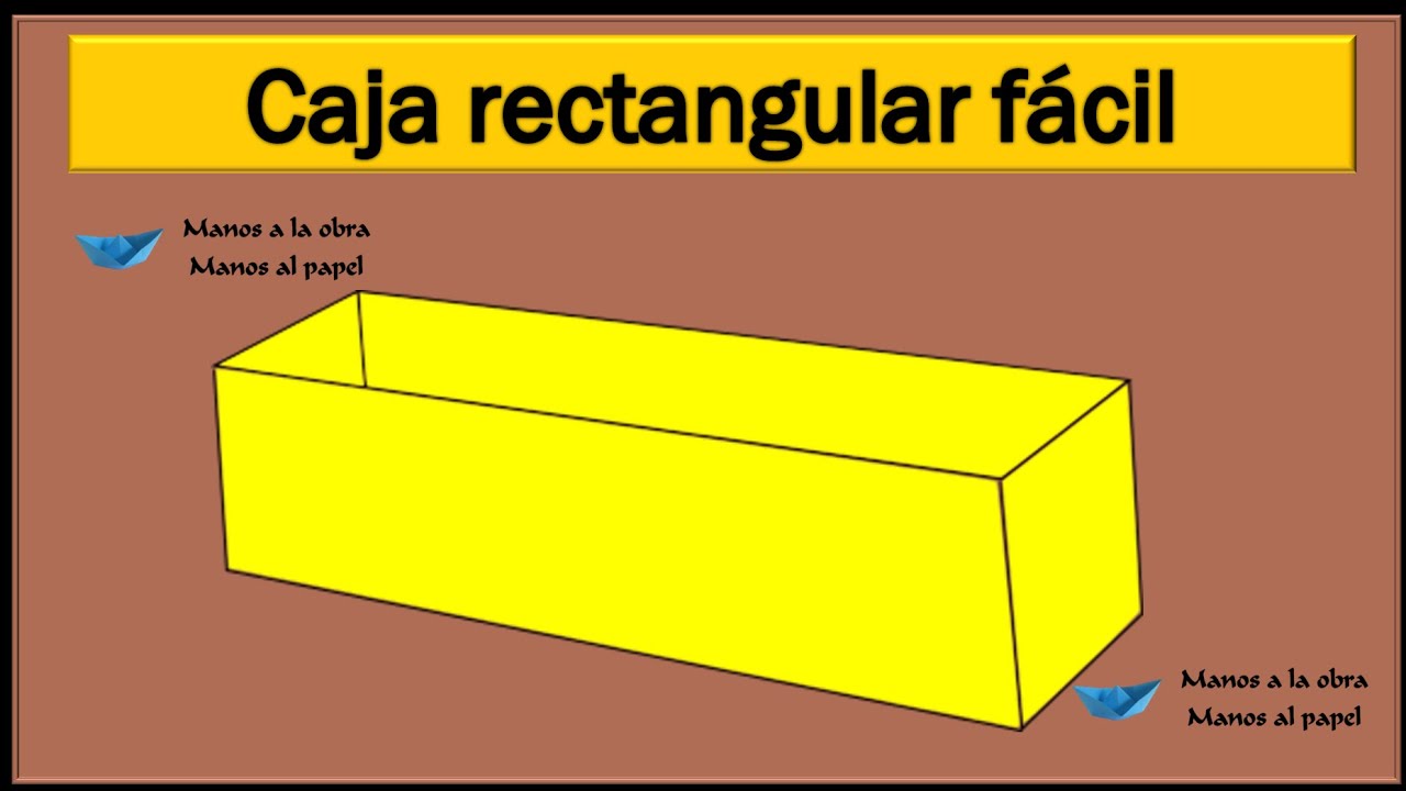 Caja rectangular fácil - YouTube