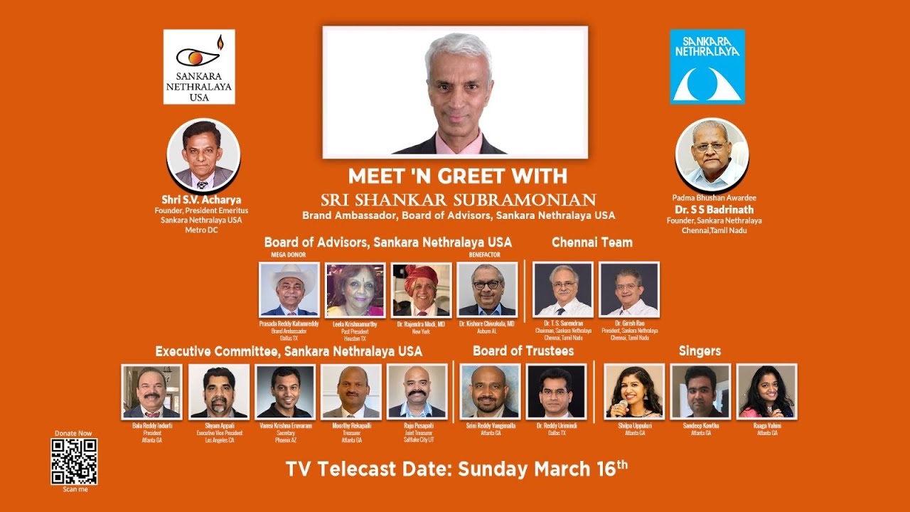 Meet n Greet with SNUSA Brand Ambassador Shankar Subramonian - YouTube