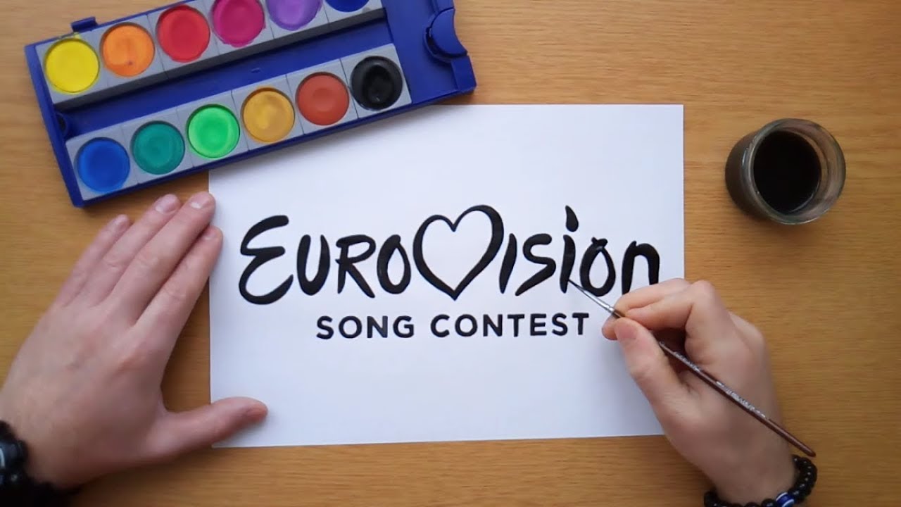 How to draw the Eurovision logo - YouTube