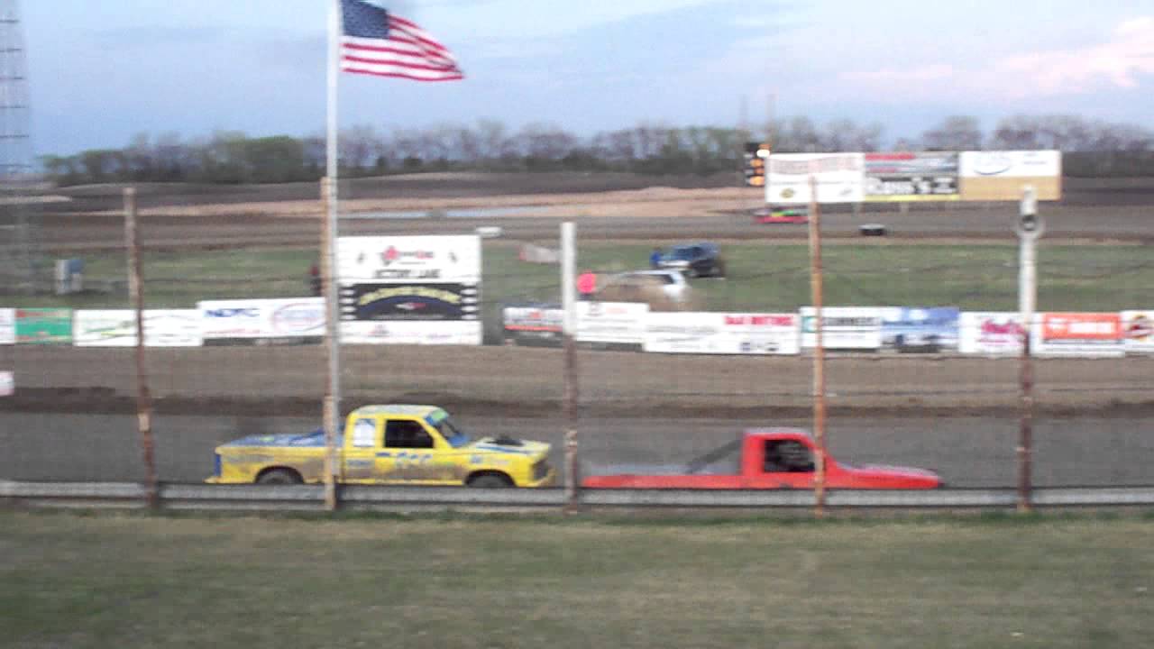 100 1272 2015-05-02 Devils Lake Speedway Truck Feature - YouTube