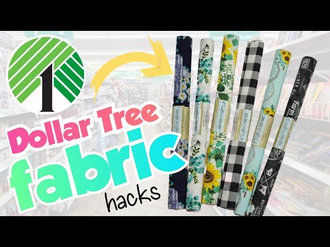 BRILLIANT Spring DIY Crafts Using DOLLAR TREE Fabric - YouTube