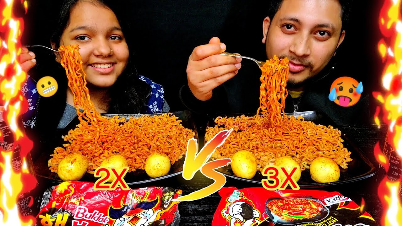 🔥SPICY SAMYANG FIRE NOODLES CHALLENGE | EXTREMELY SPICY NOODLES ...
