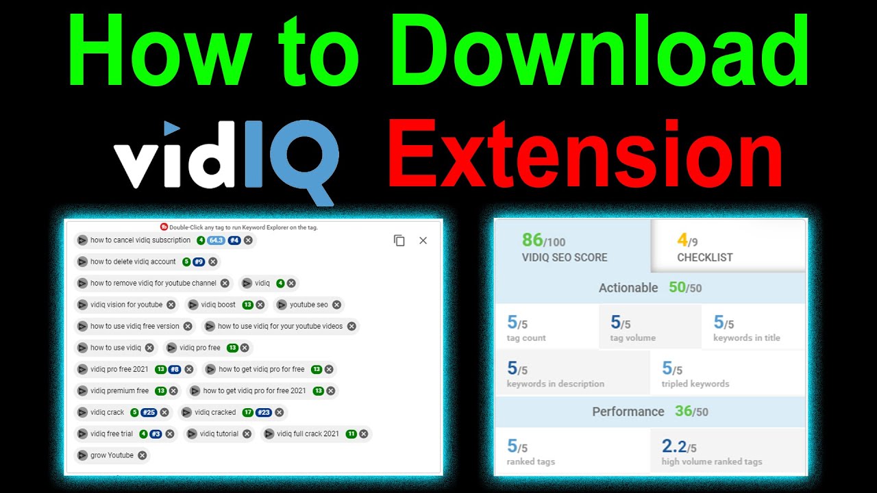 How to Download VidIQ Extension | VidIQ free trial | VidIQ for free ...
