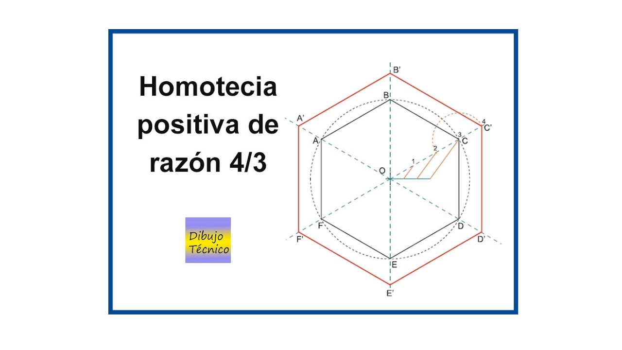 Homotecia positiva de razón 4/3 - YouTube
