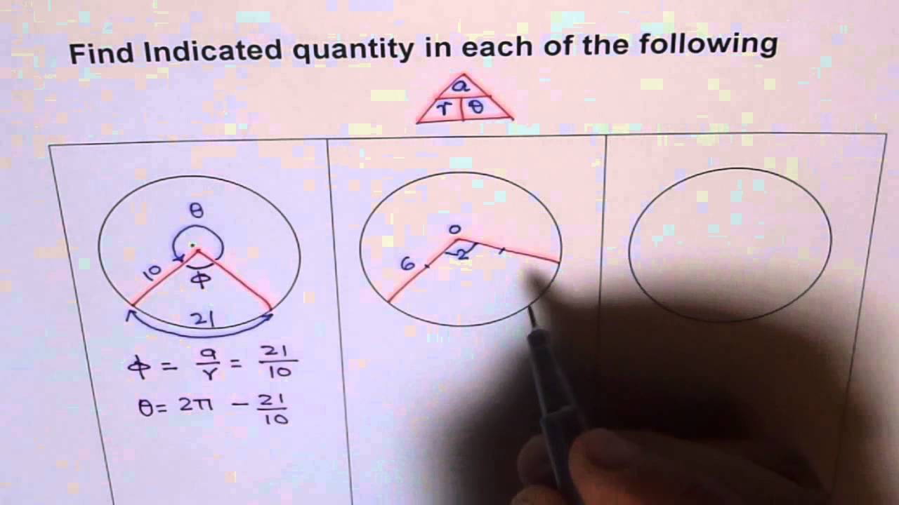 Arc Length Radius Angle Relation Radian Measurements Test MHF4U - YouTube