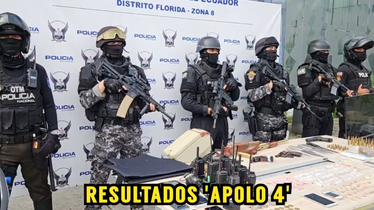 Resultados del operativo 'Apolo 4' : lo que la policía encontró - YouTube