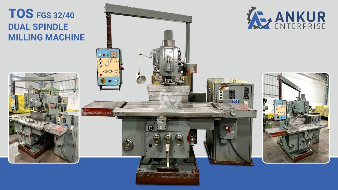 TOS FGS 32/40 Vertical & Horizontal Milling Machine - YouTube