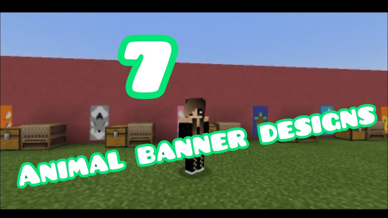 7 cute animal banner designs in Minecraft - YouTube