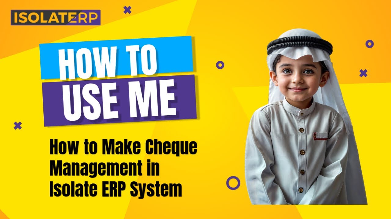 How to Make Cheque Management in Isolate ERP System - YouTube