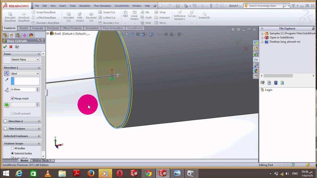 Solid work Heat exchanger ... model - YouTube