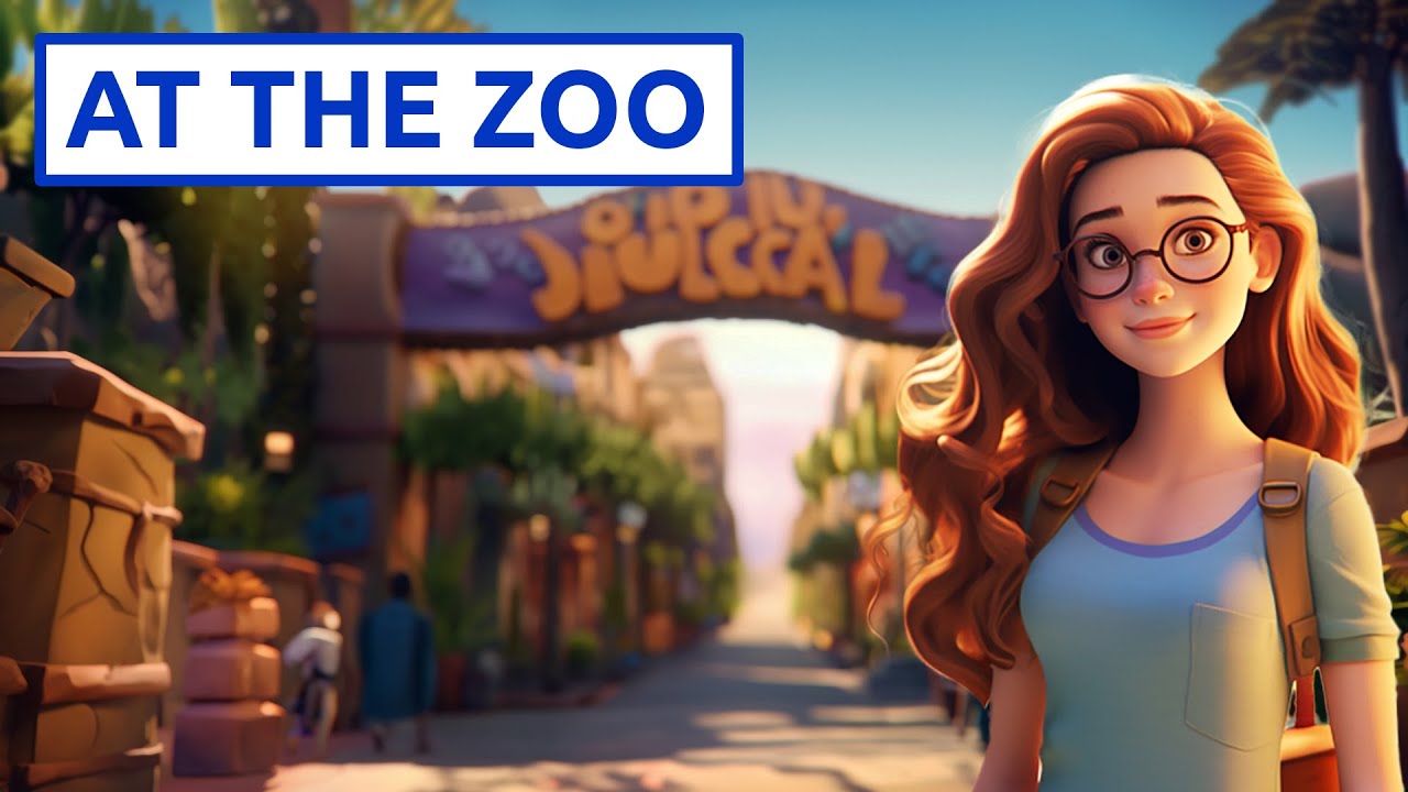 Improve your English with Stories | Listen and Learn | Day at the Zoo ...