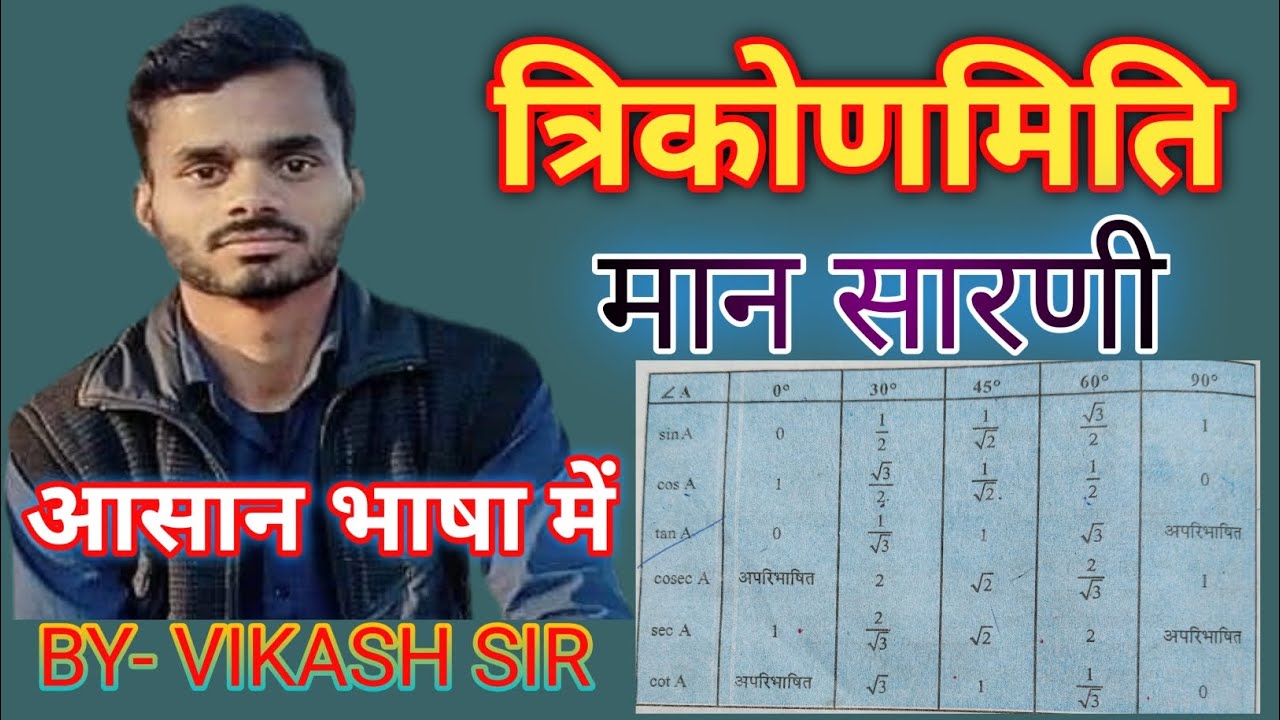 Trikonmiti man sarni Class 10th//Trigonometry Class 10th man sarni ...