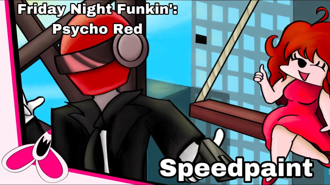 FnF: Psycho Red Speedpaint - YouTube