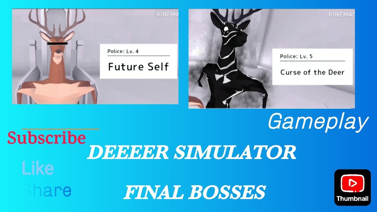 Deeeer Simulator Final Bosses gameplay #Future Self #Curse of the Deer ...